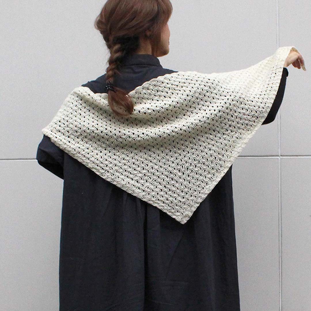 ロンビック模様の三角ショール／シェブロン型ショール パターン – moorit